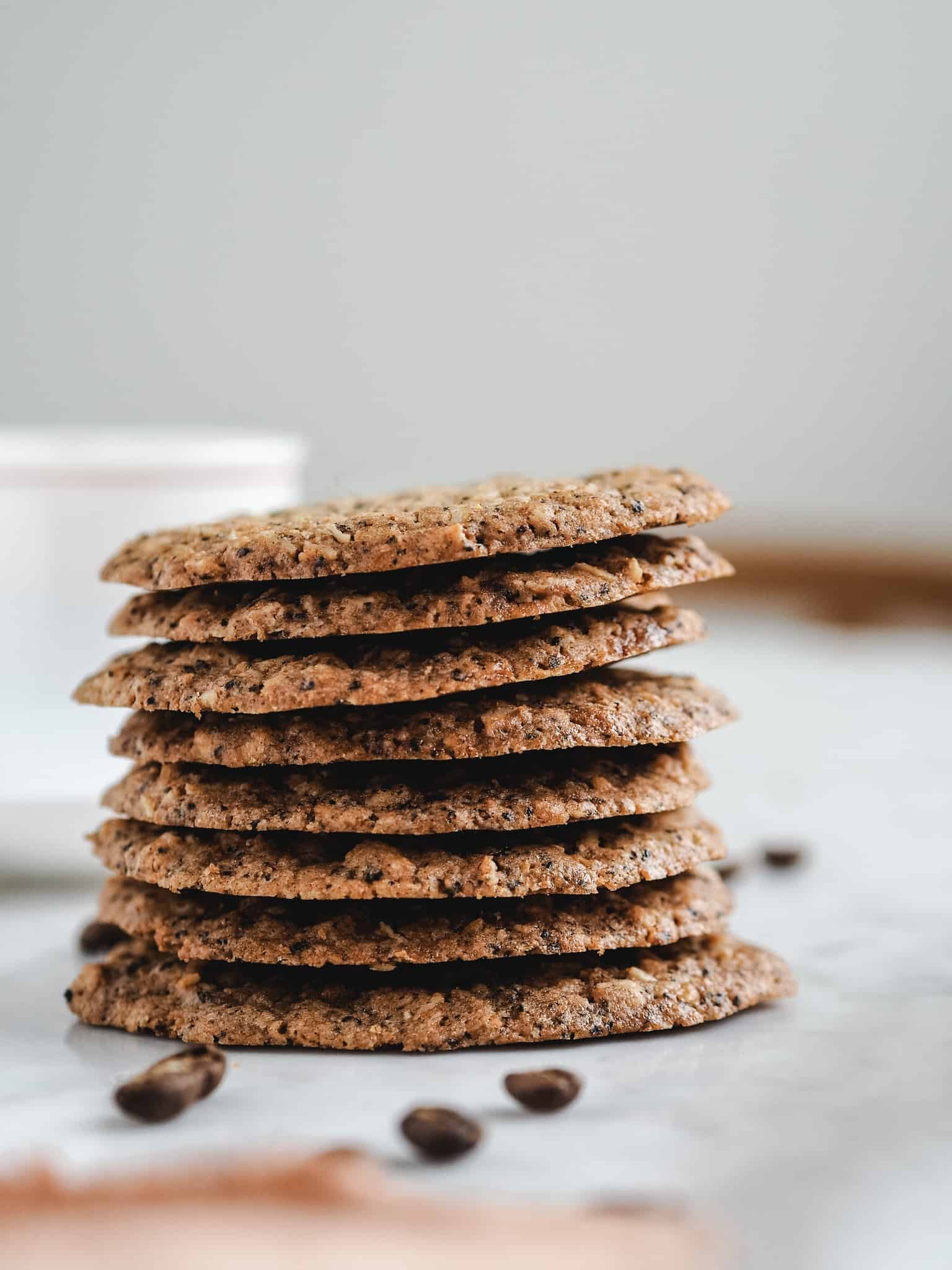 Kaffe cookies - opskrift med kaffegrums og havregryn