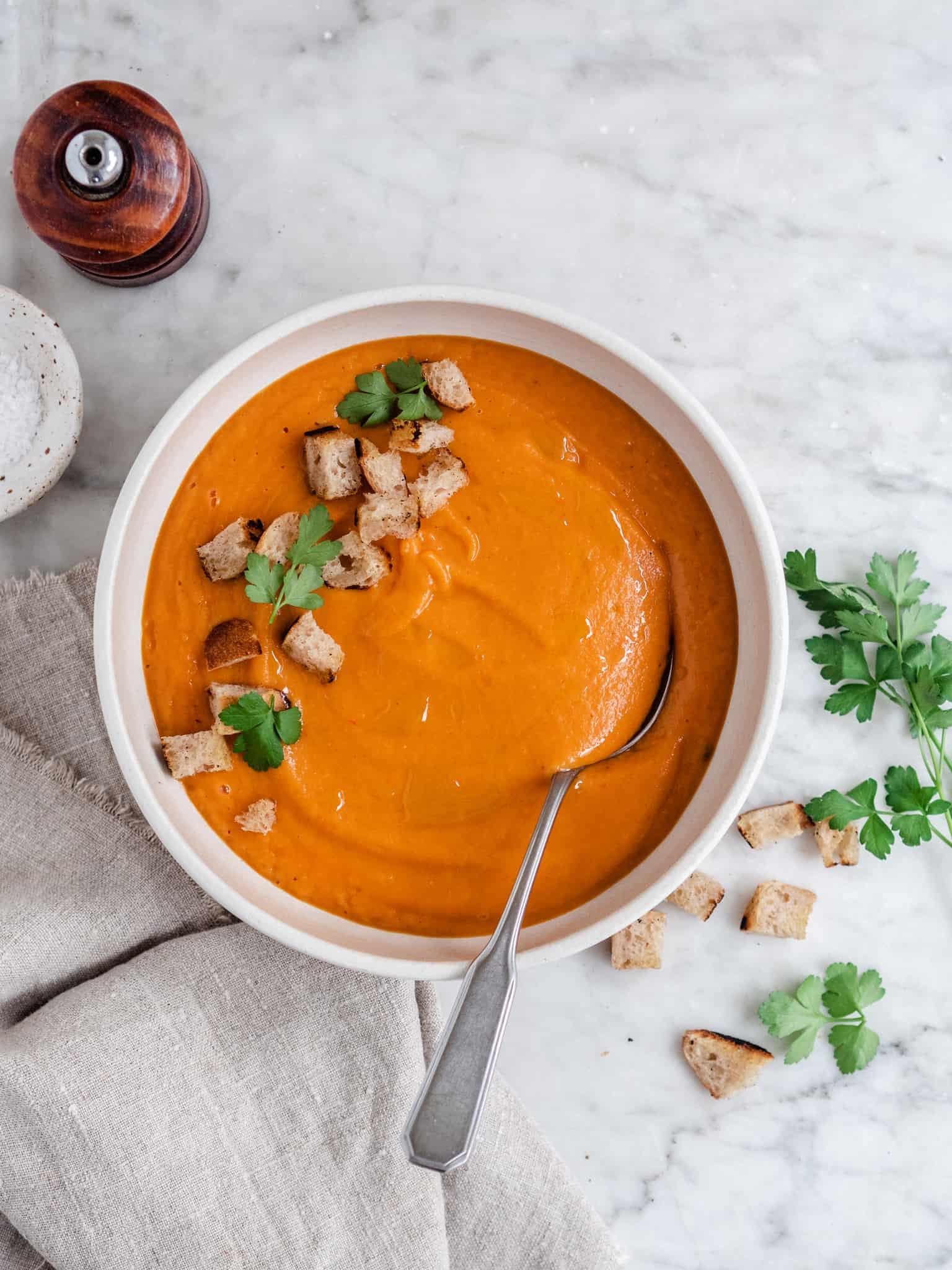 Cremet rodfrugtsuppe - skøn suppe med blandende rodfrugter