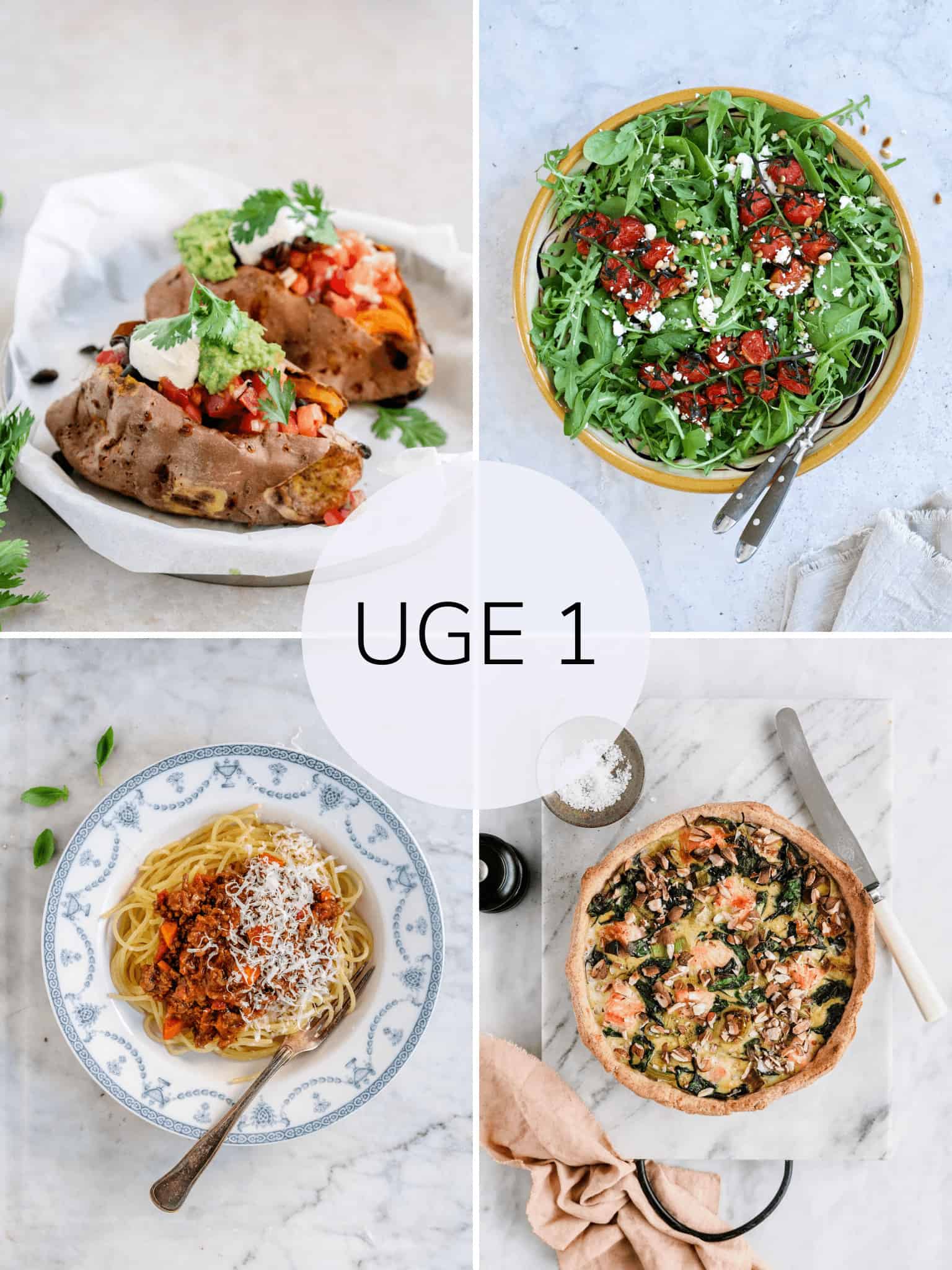 Madplan uge 1 - nem og lækker hverdagsmad til hele ugen