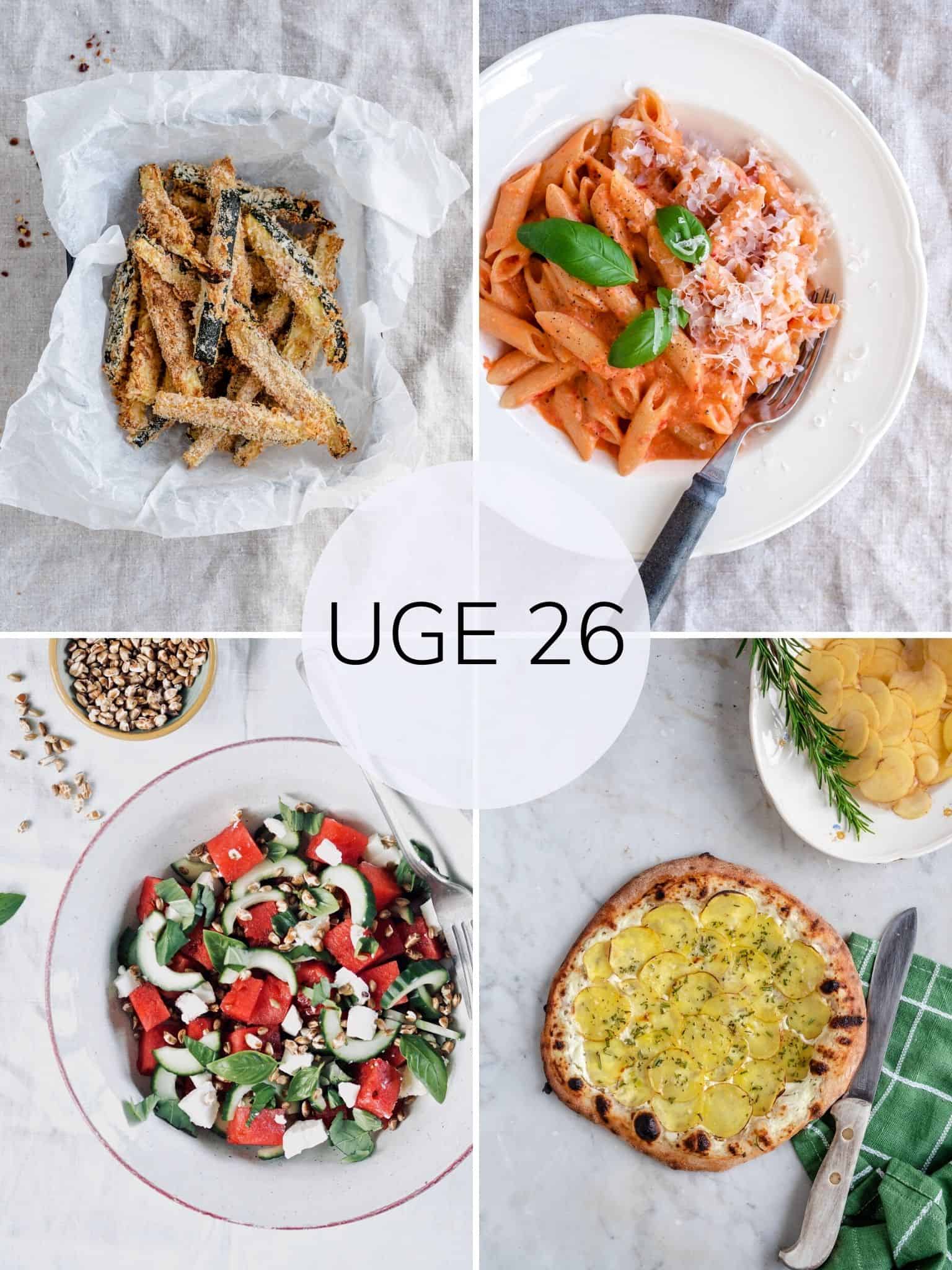 Vegetarisk madplan uge 26 - Lækre grønne retter til ugen