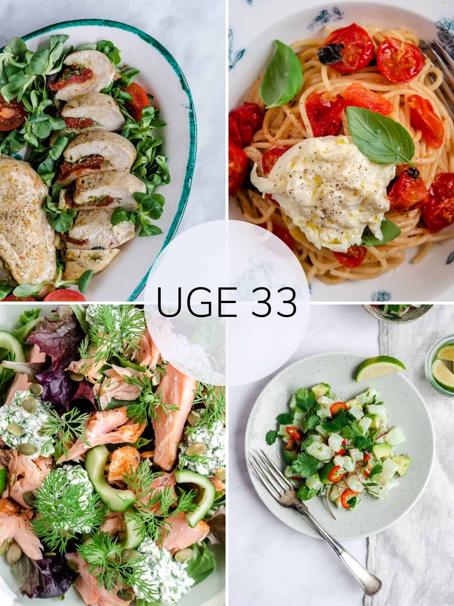 Madplan uge 33 - nem mad inspiration til hele ugen