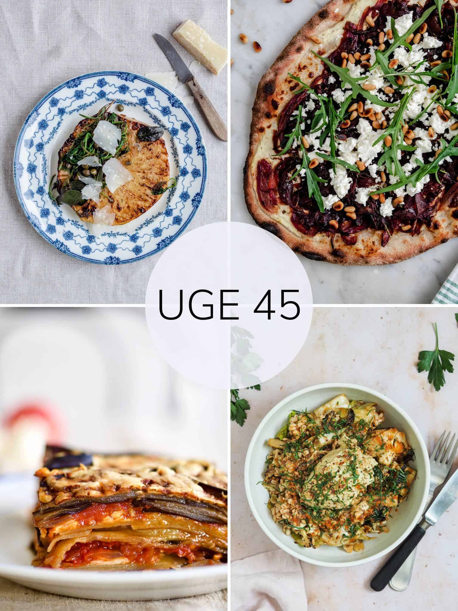 Vegetarisk madplan uge 45 - Vegetariske retter til ugen!