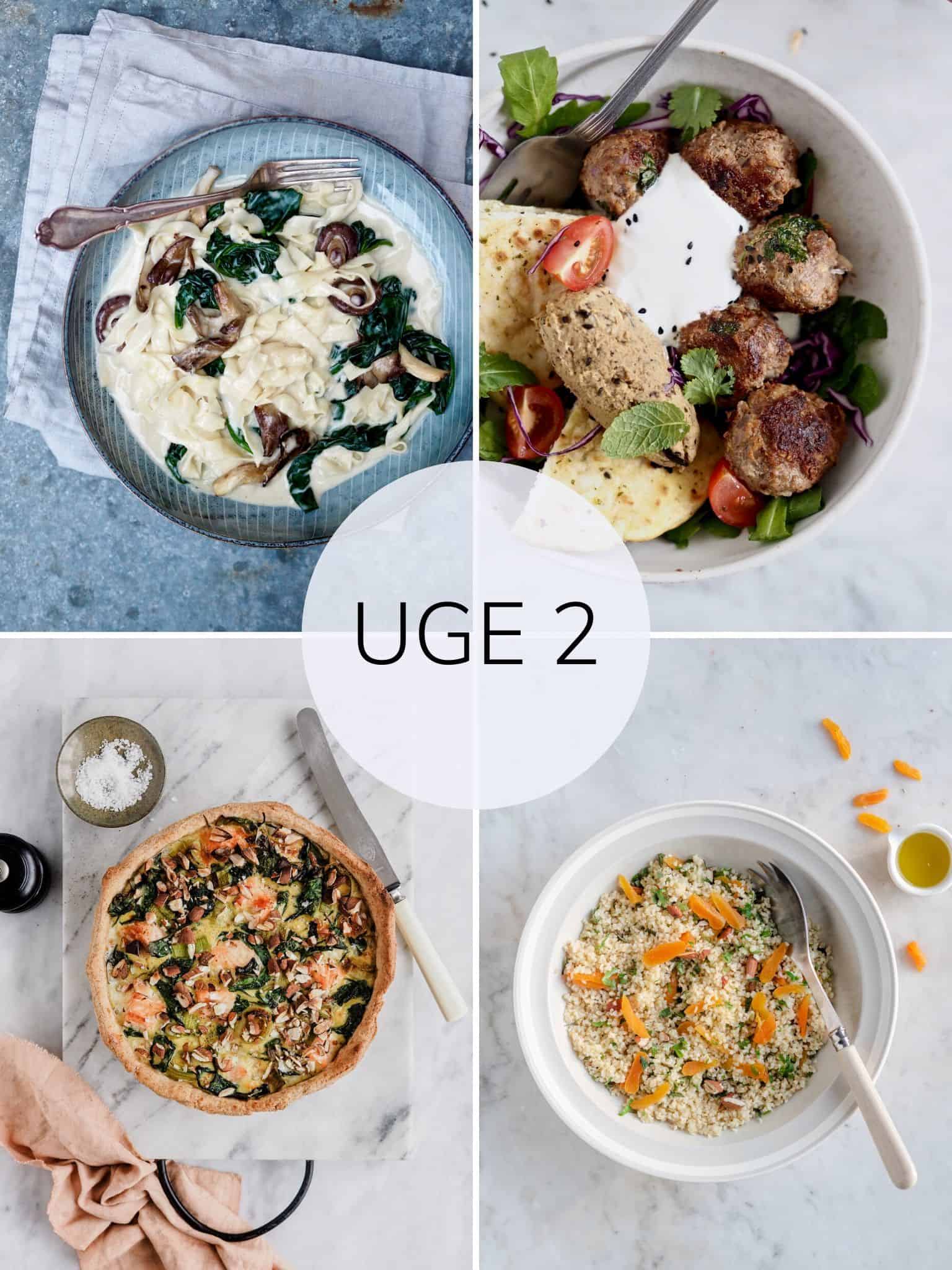 Madplan uge 2 - perfekt til familien eller hvis I bare er to