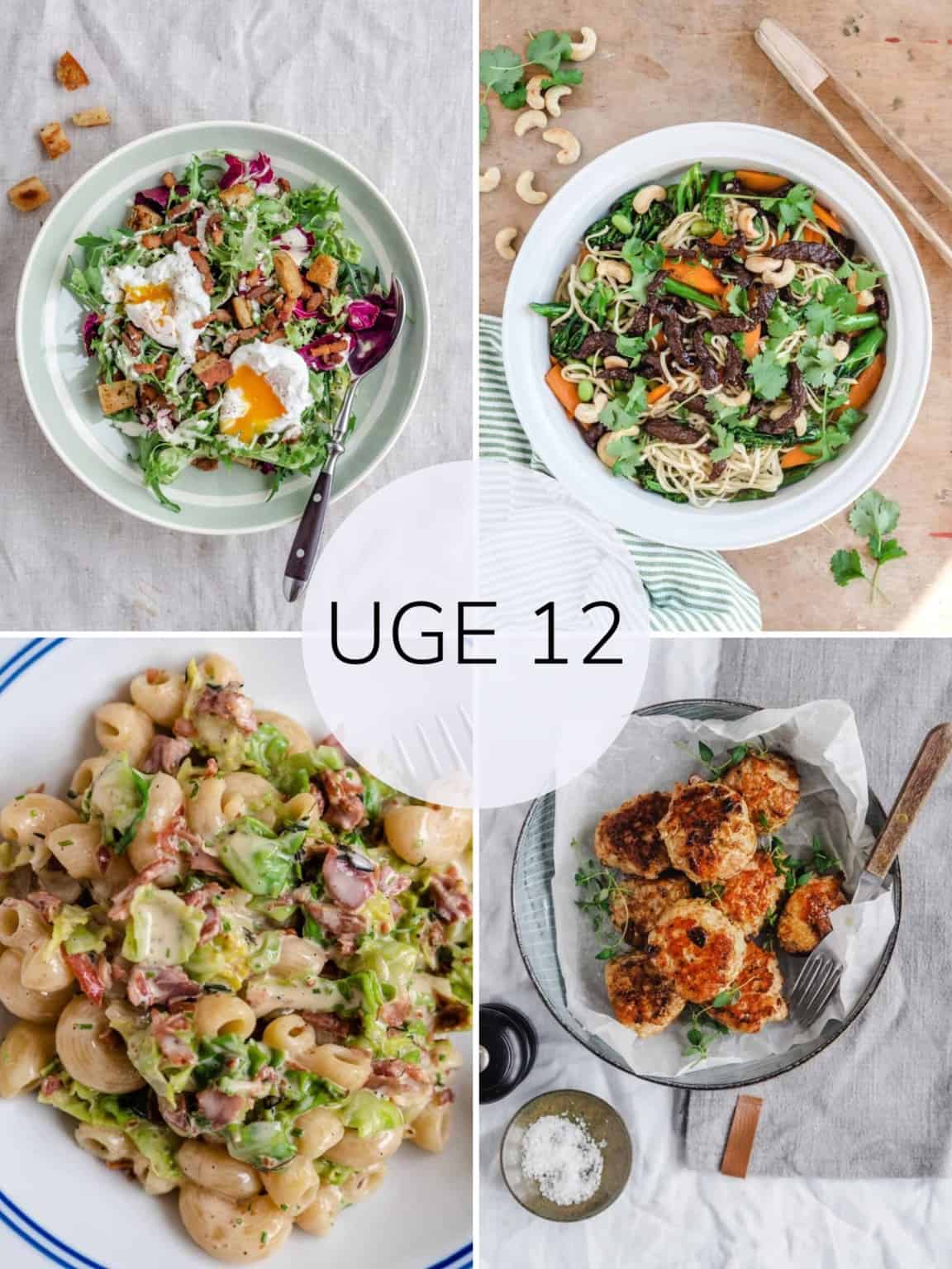 Madplan uge 12 - Marialottes.dk