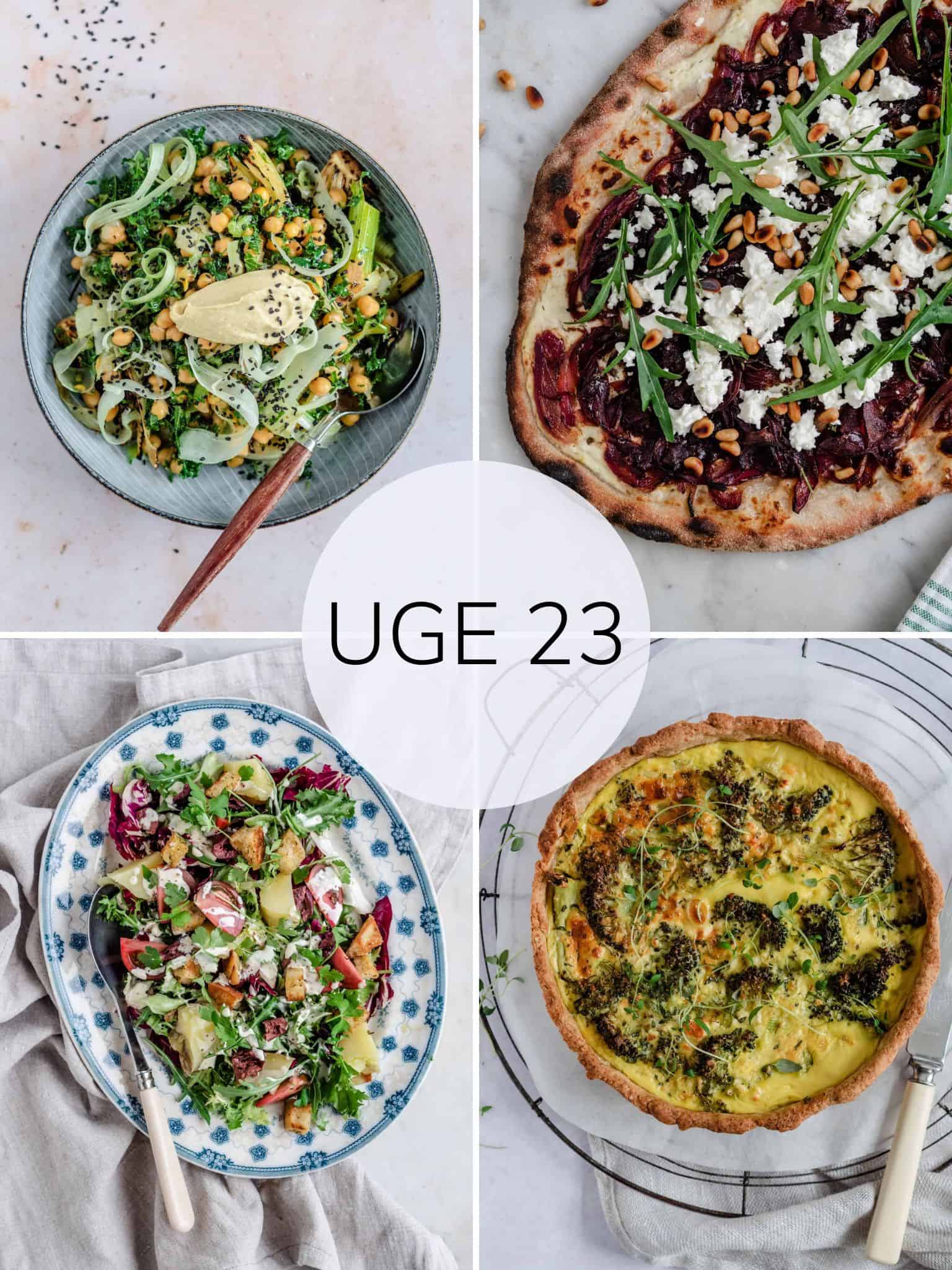 Vegetarisk madplan uge 23 - nemme vegetariske sommerretter